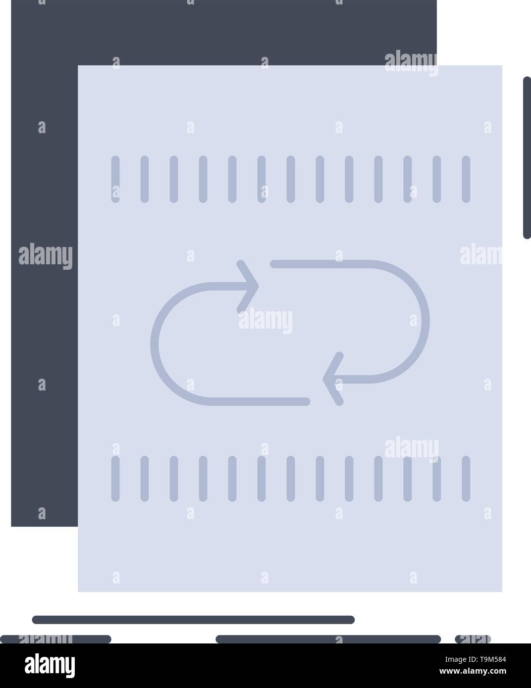Audio File Loop Mix Sound Flat Color Icon Vector Stock Vector Image And Art Alamy