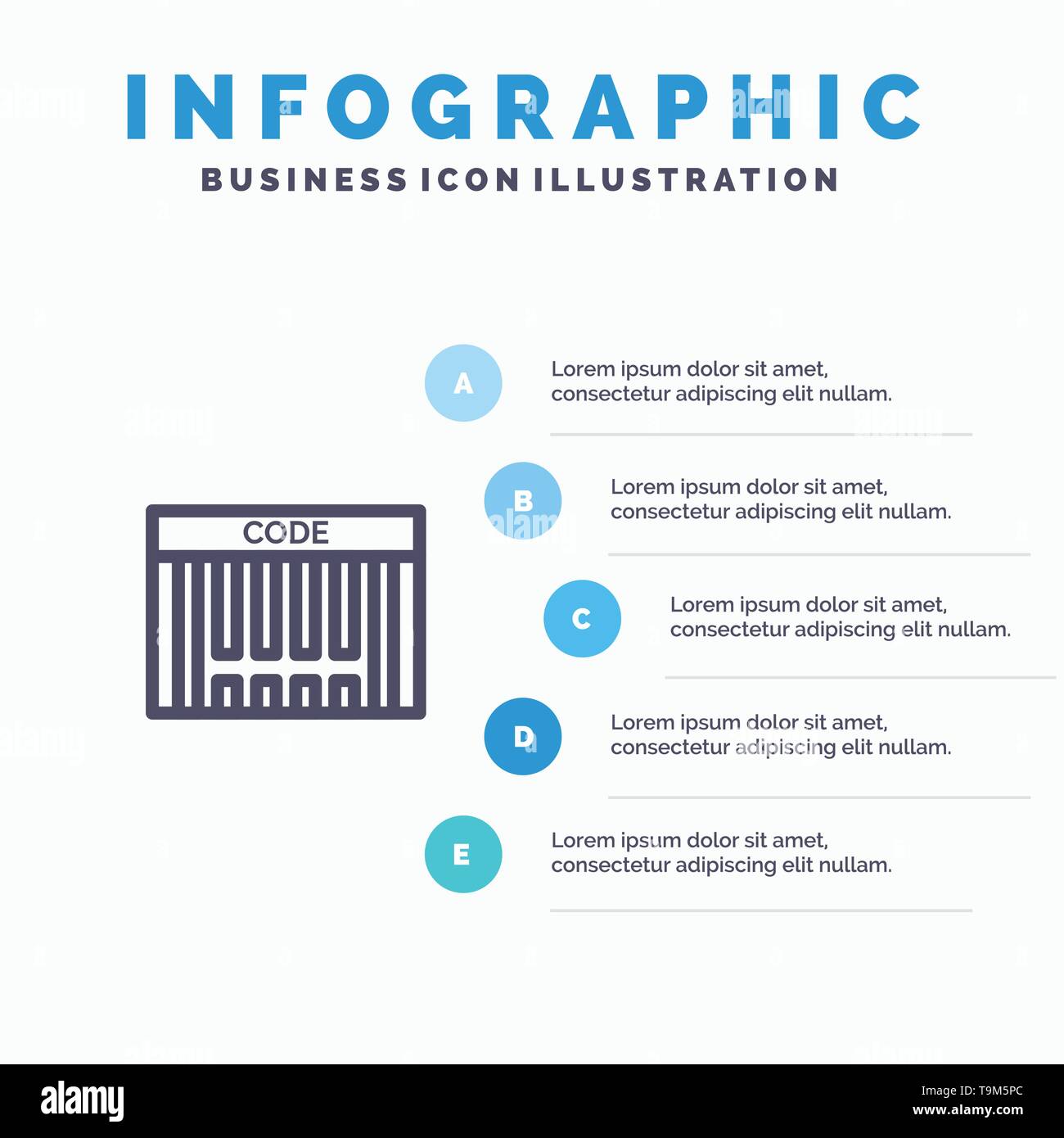 Bar code vector infographics hi-res stock photography and images - Alamy