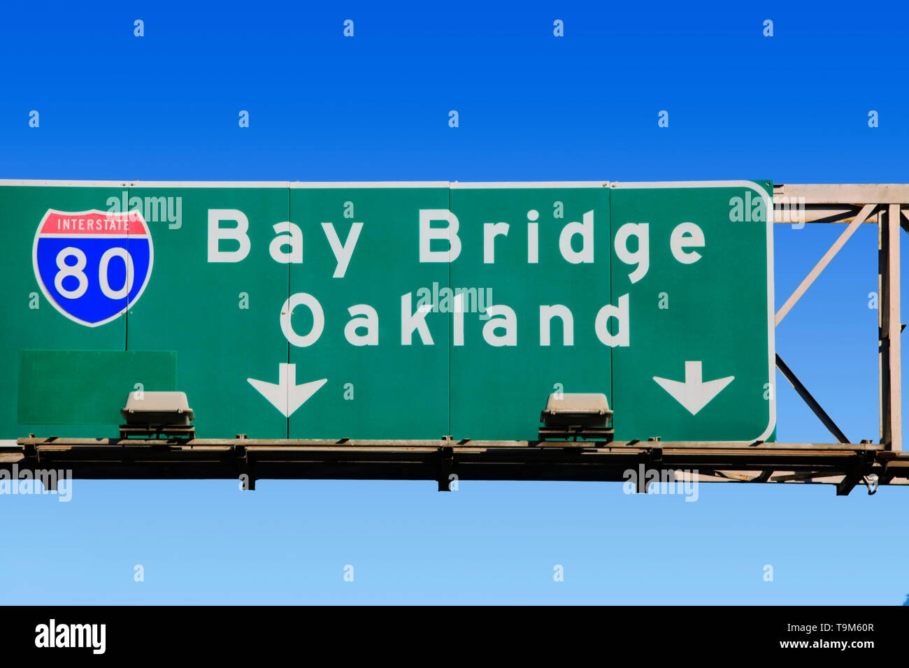 Highway sign for Oakland Stock Photo - Alamy