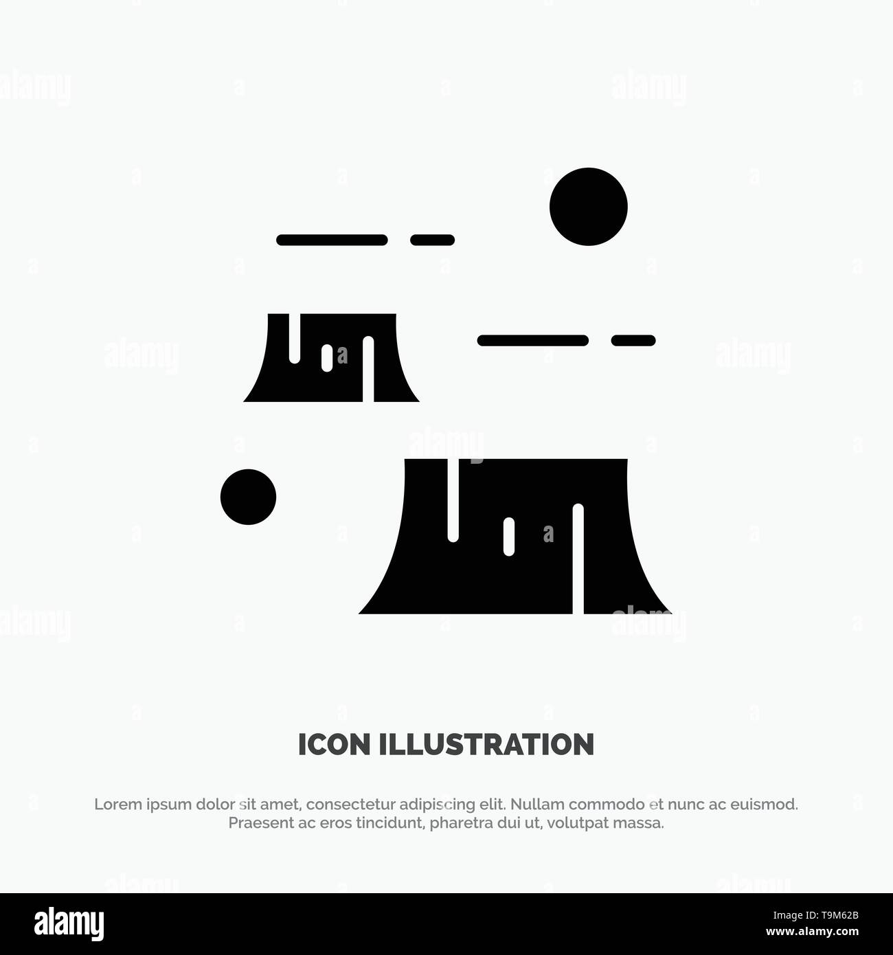 Deforestation landscape Stock Vector Images - Alamy