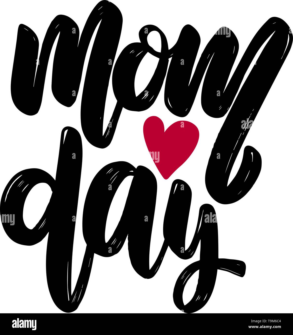 Mom day text. Vector lettering phrase for poster, greeting card ...