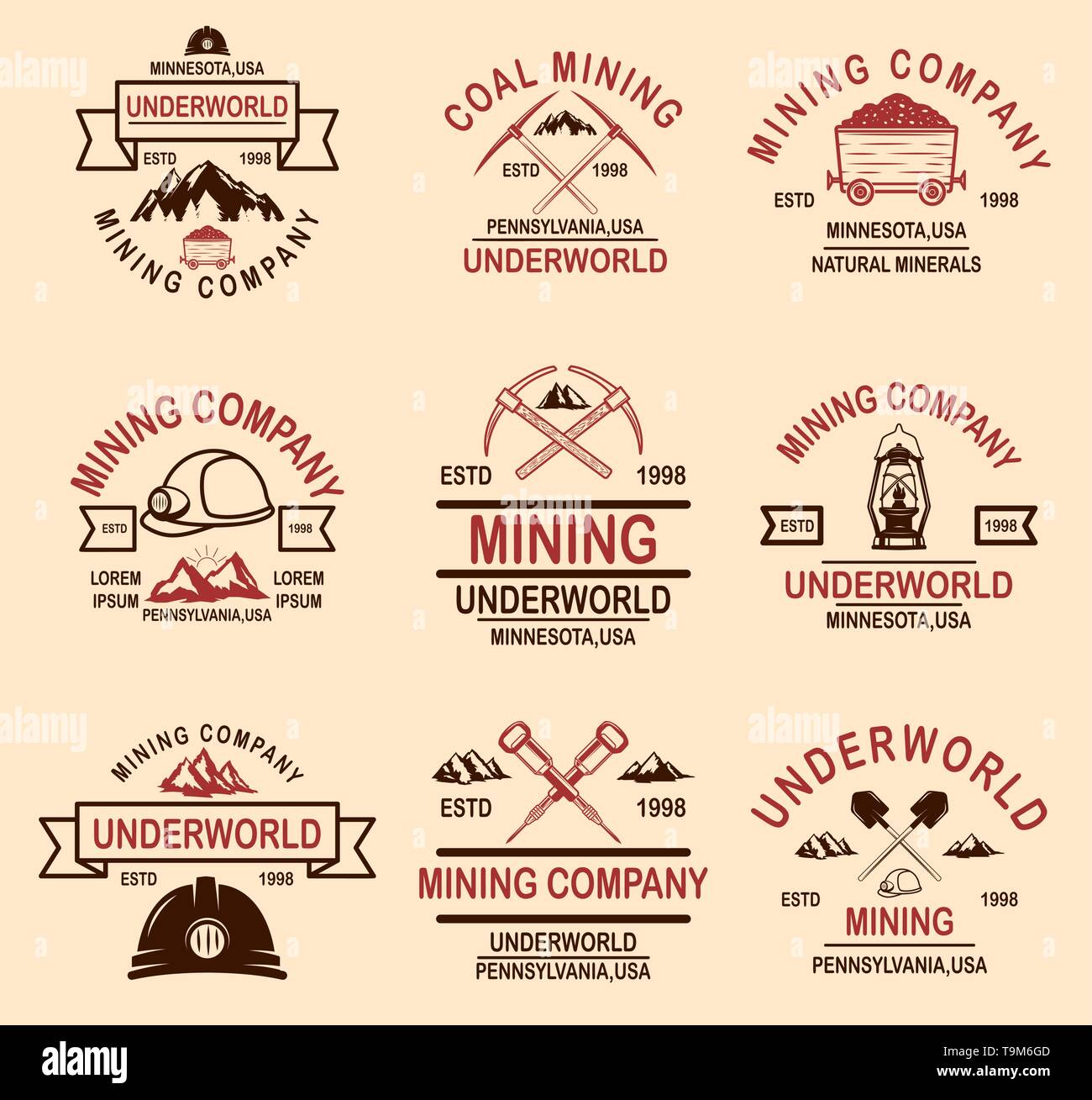 Coal mining company Stock Vector Images - Alamy