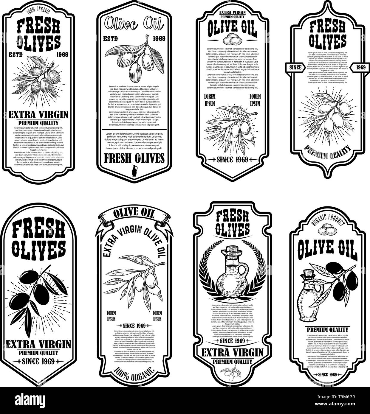 Vintage Olive Oil Label