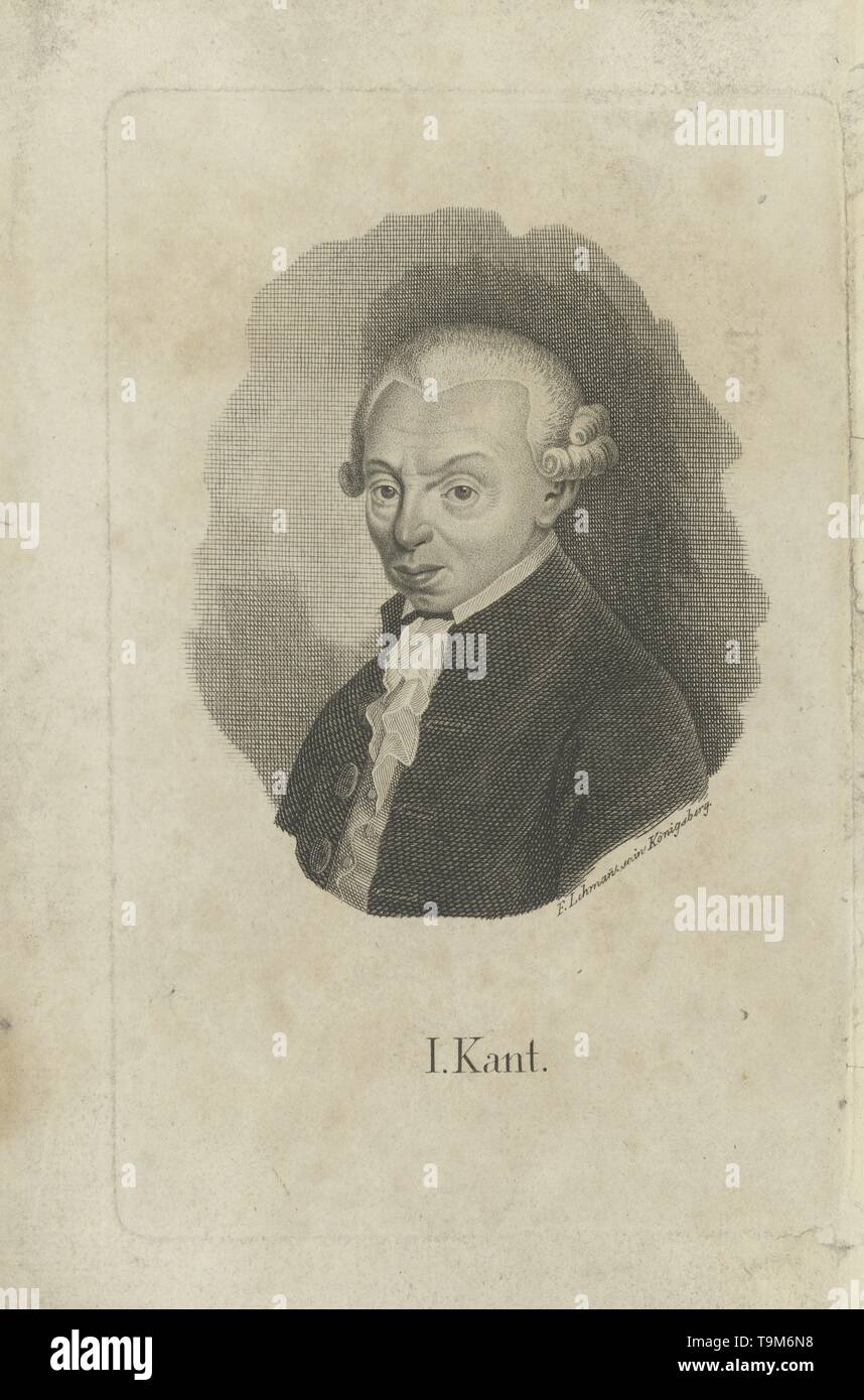 Portrait of Immanuel Kant (1724-1804). Museum: PRIVATE COLLECTION ...