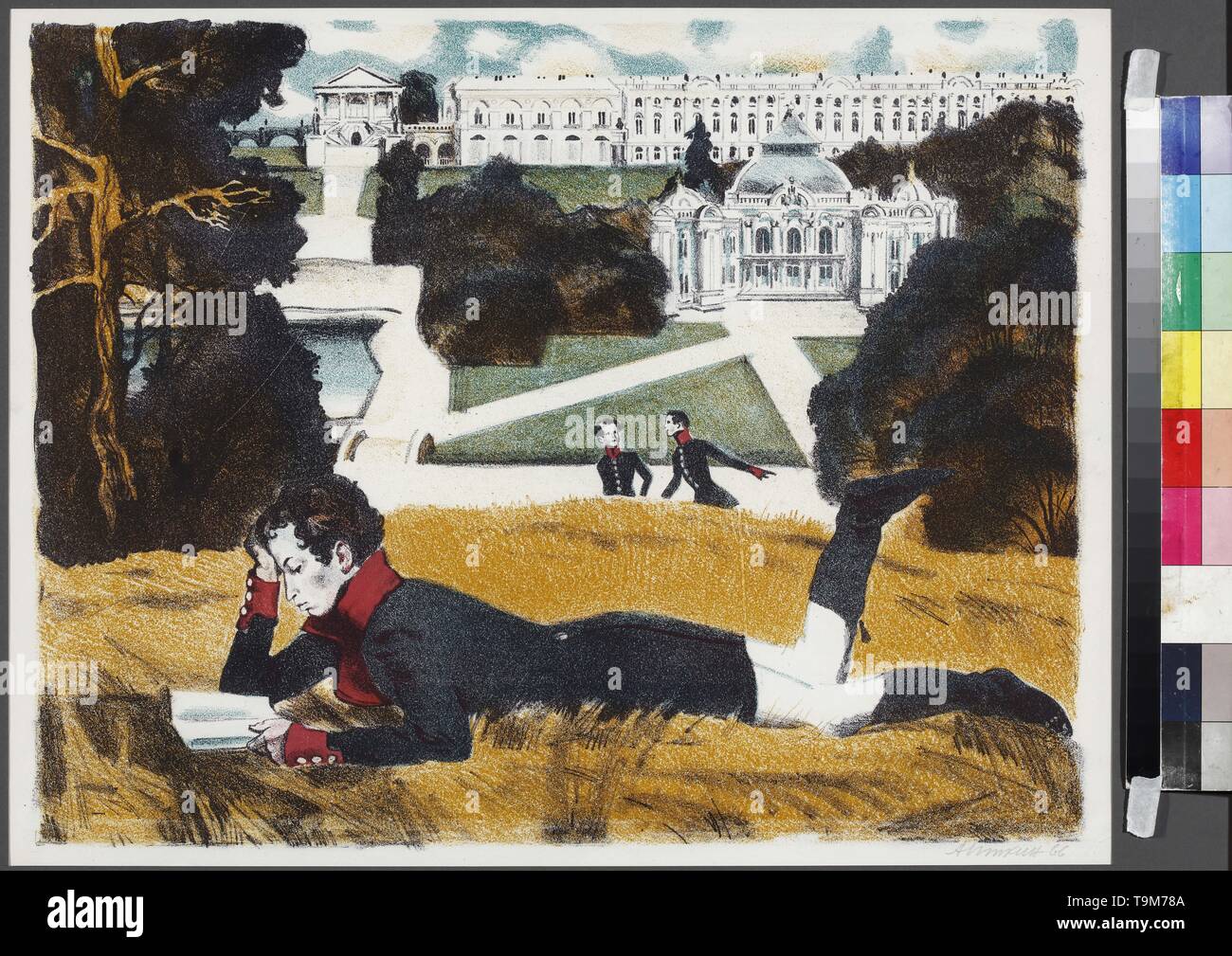 Alexander Pushkin in the Park of Tsarskoye Selo. Museum: State Museum ...