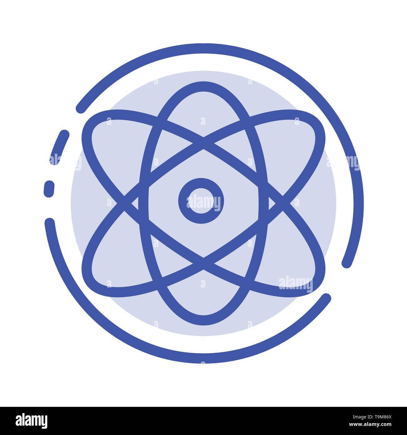 Blue Atomic Symbol Clip Art