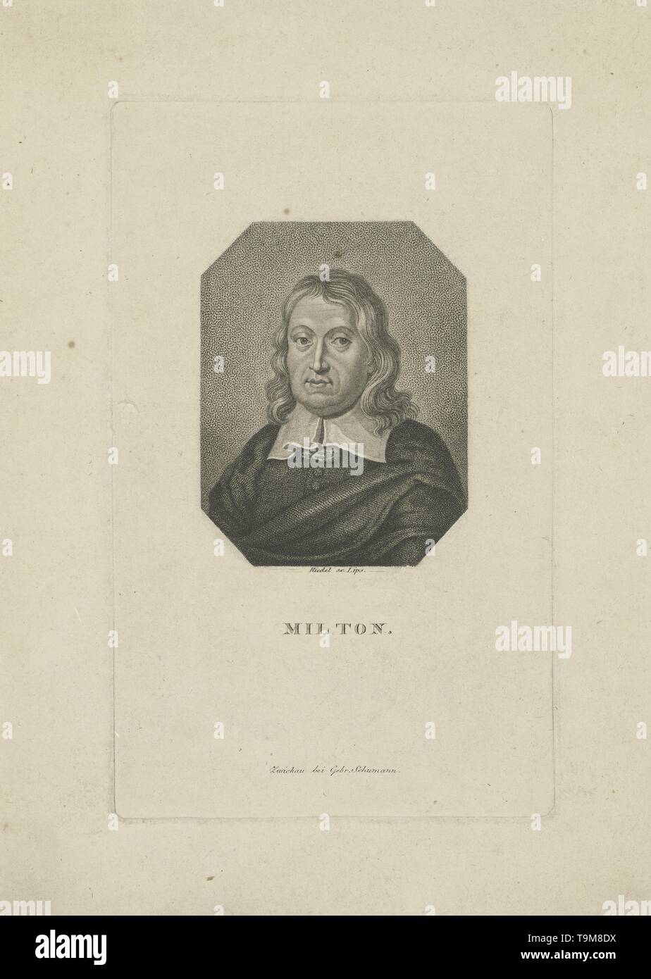 Portrait of the poet John Milton (1608-1674). Museum: PRIVATE ...
