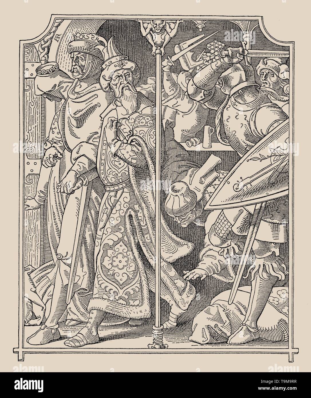 Die Nibelungen. Etzel and Kriemhild. Museum: PRIVATE COLLECTION. Author ...