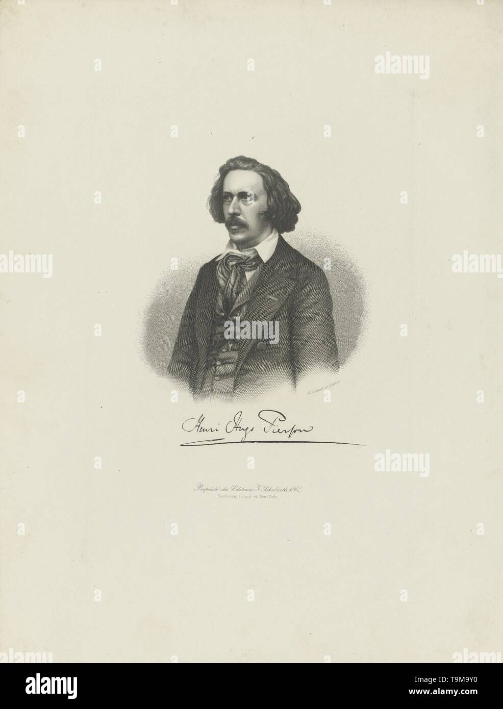 Portrait of the composer Henry Hugo Pierson (1815-1873). Museum ...