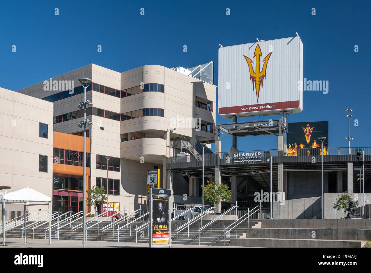 TEMPE, AZ/USA - APRIL 10, 2019: Frank Kush Sun Devil Stadium on the ...