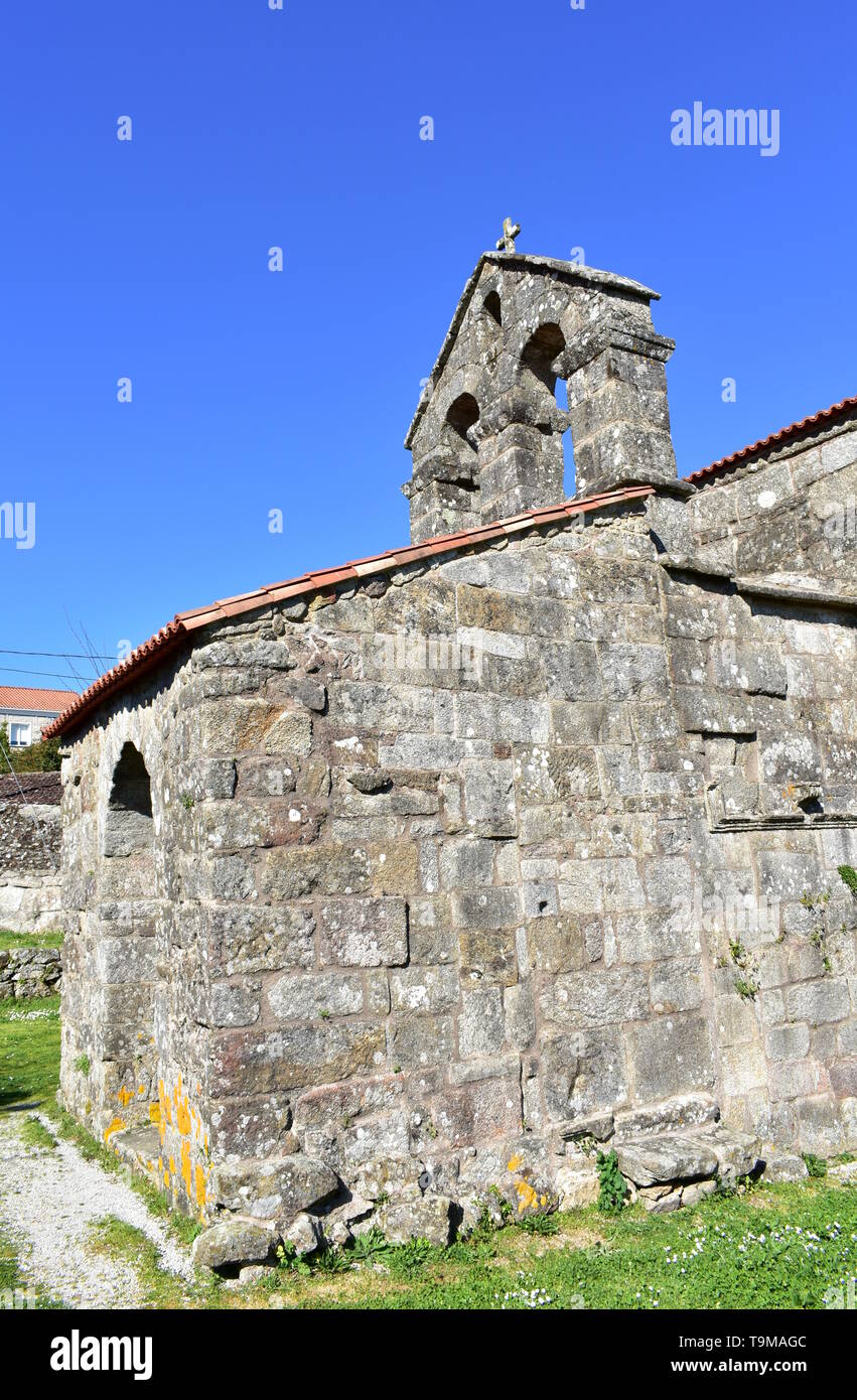 Visigothic pre Romanesque Landmark. Santa Comba de Bande medieval ...