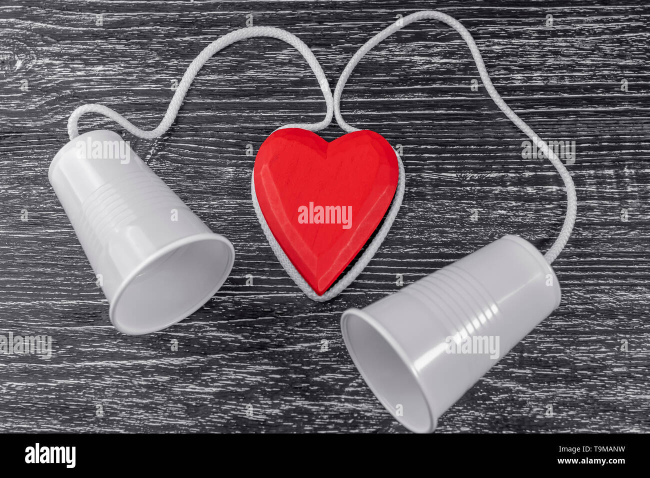 Cup and string phone hi-res stock photography and images - Alamy