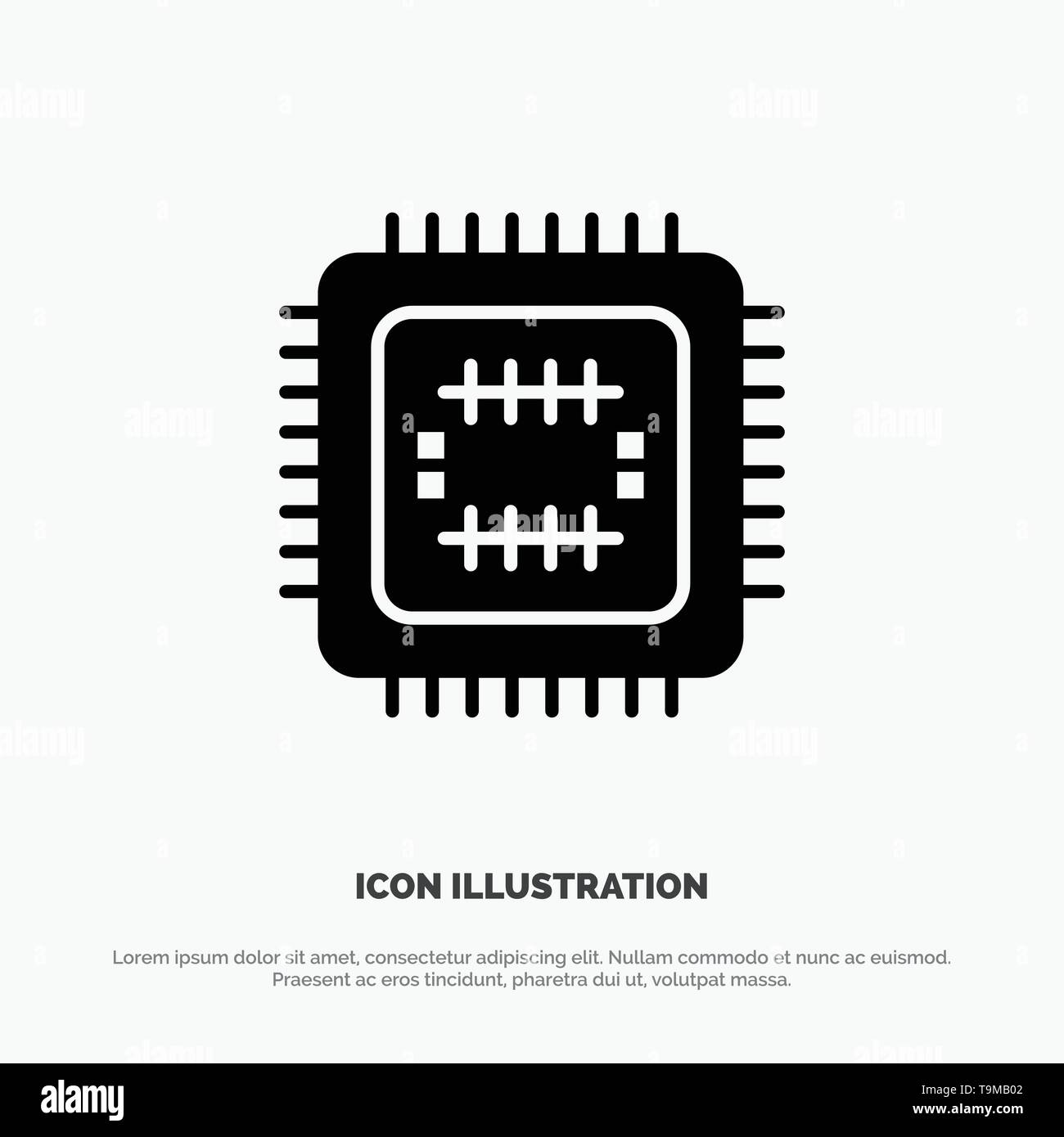 Simple cpu icon hi-res stock photography and images - Alamy