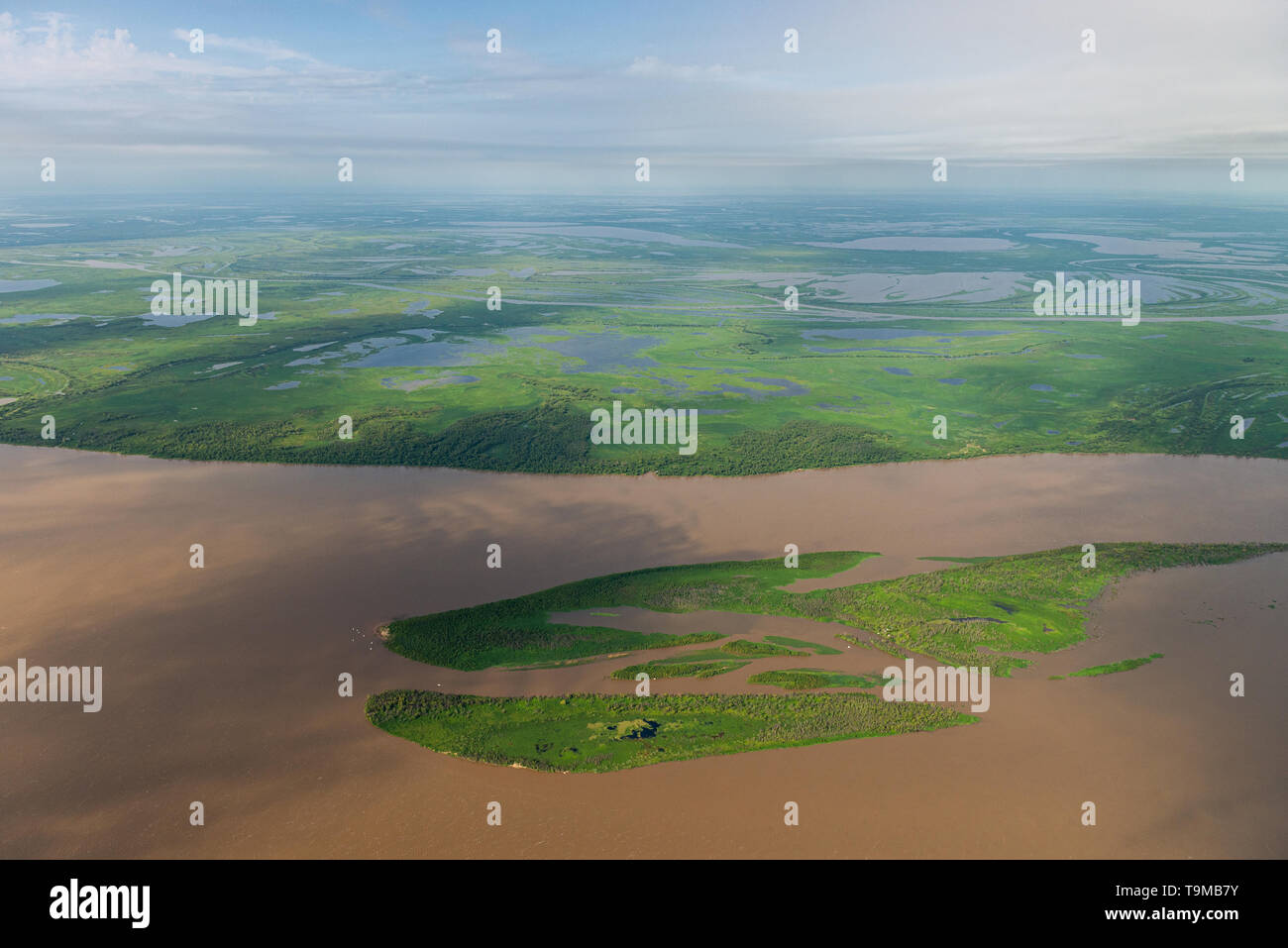 Aerial image of the Paraná Delta (Spanish: Delta del Paraná) is the ...