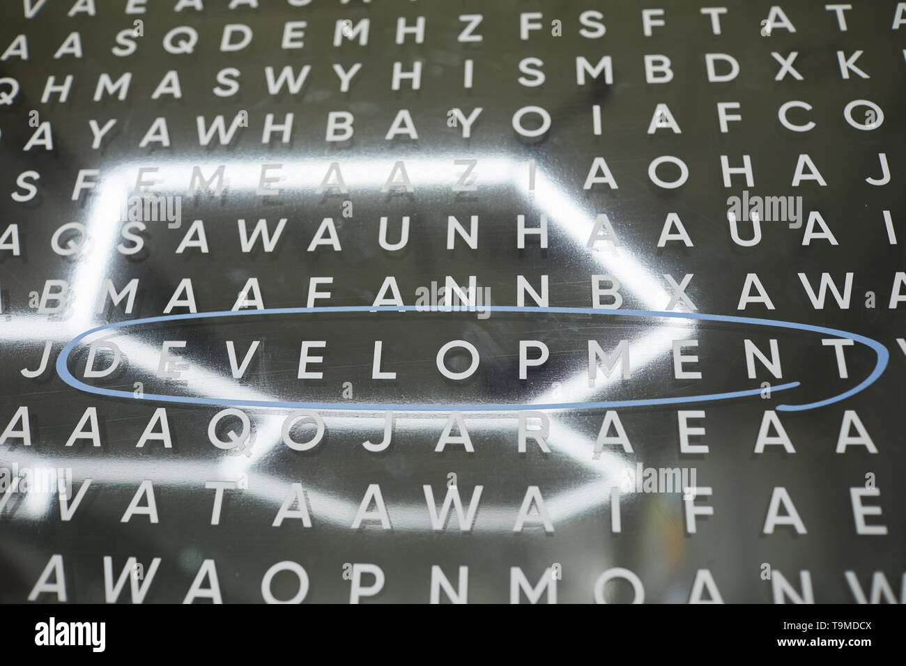 Game board letters hi-res stock photography and images - Alamy