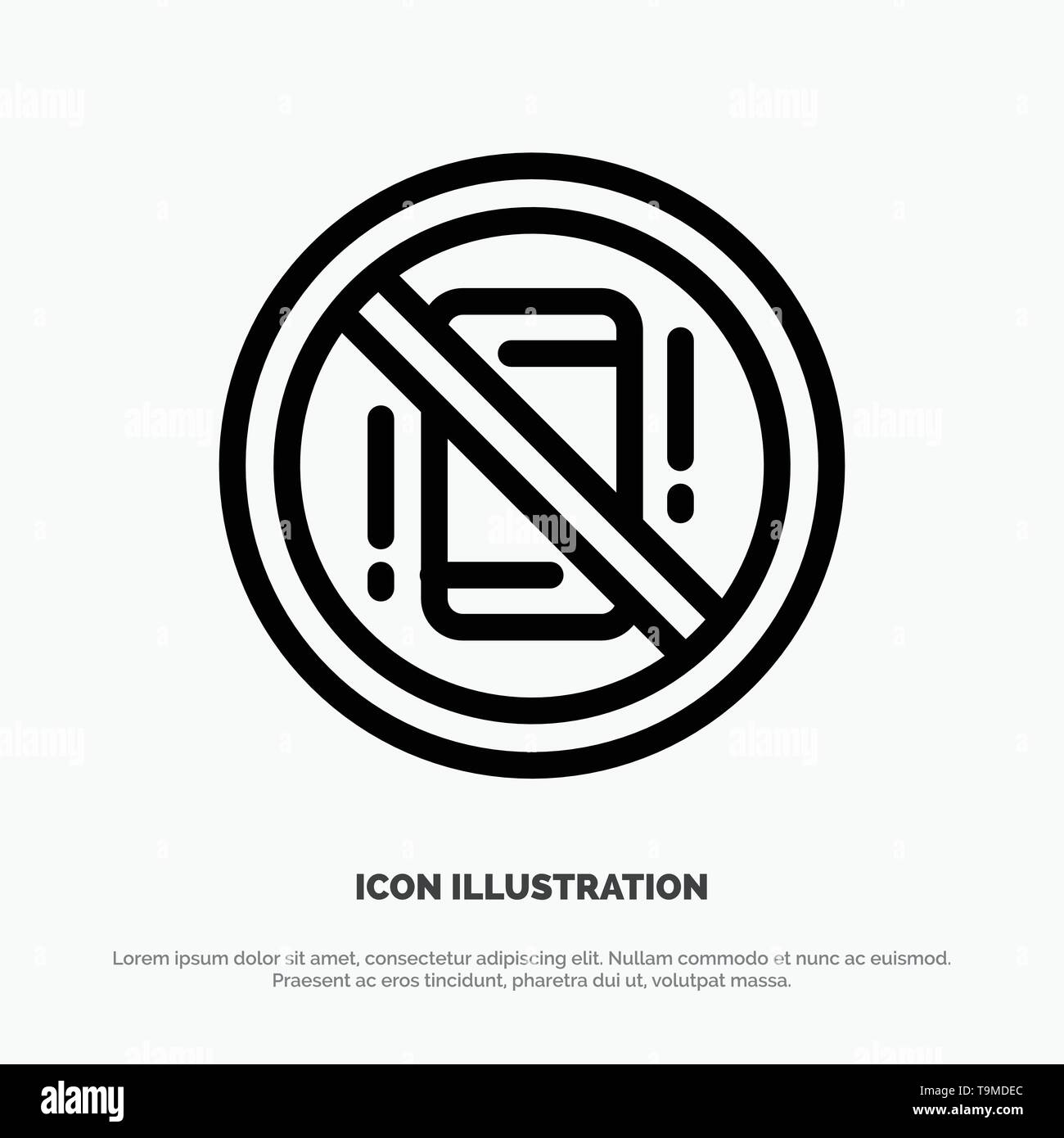 Avoid distractions icon hi-res stock photography and images - Alamy