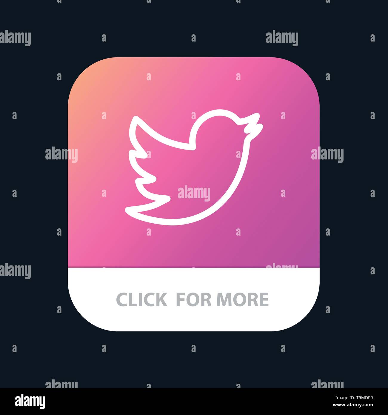 Twitter phone app Stock Vector Images - Alamy