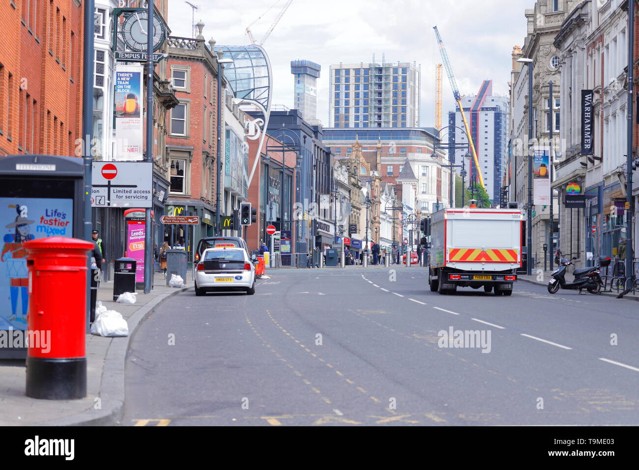 Lower Briggate in Leeds Stock Photo - Alamy