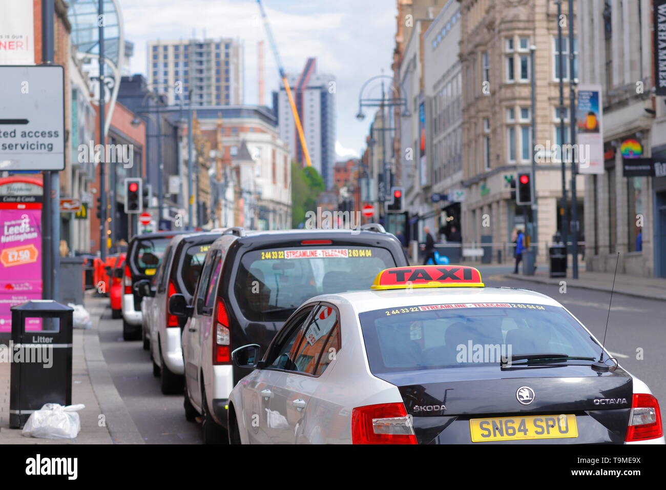 Lower Briggate in Leeds Stock Photo - Alamy