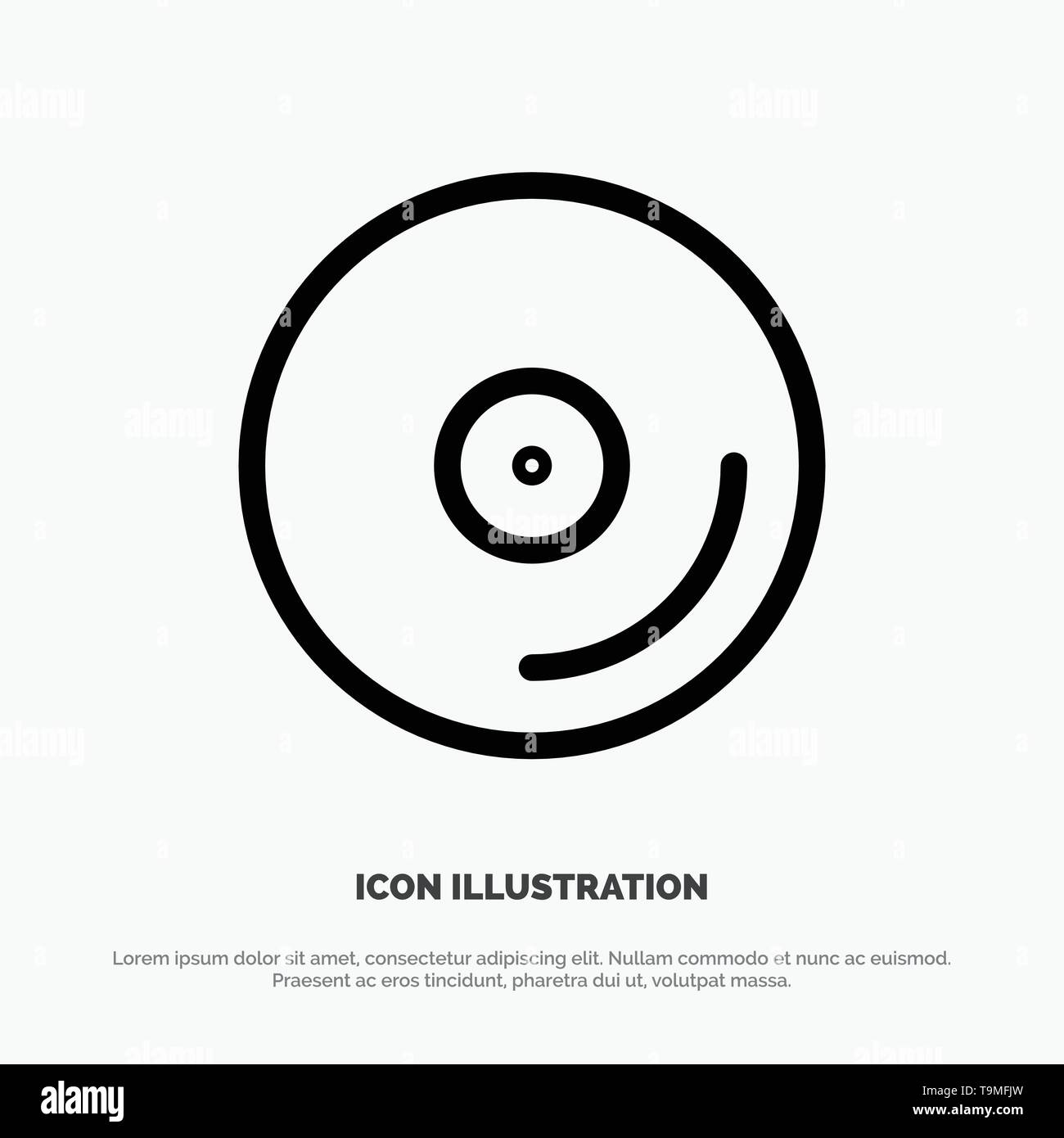 Blank compact disk Stock Vector Images - Alamy