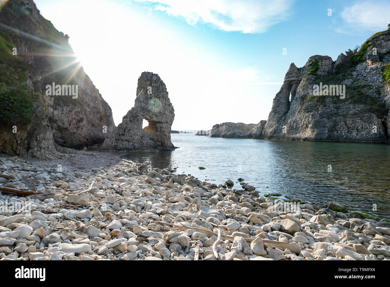 beautiful rocks in the sea Stock Photo - Alamy