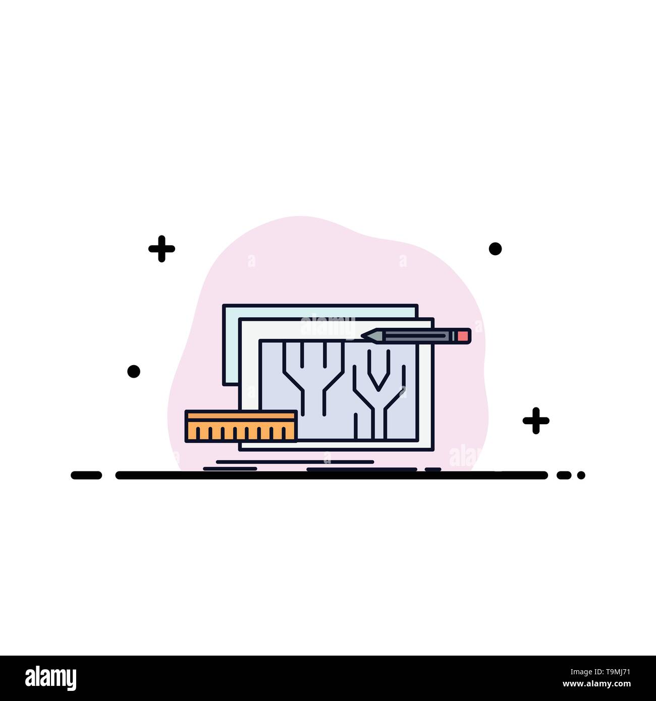 Engineering drawings technology Cut Out Stock Images & Pictures - Alamy