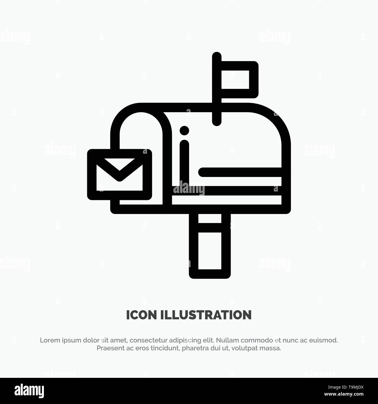 Mailing box icon Stock Vector Images - Alamy