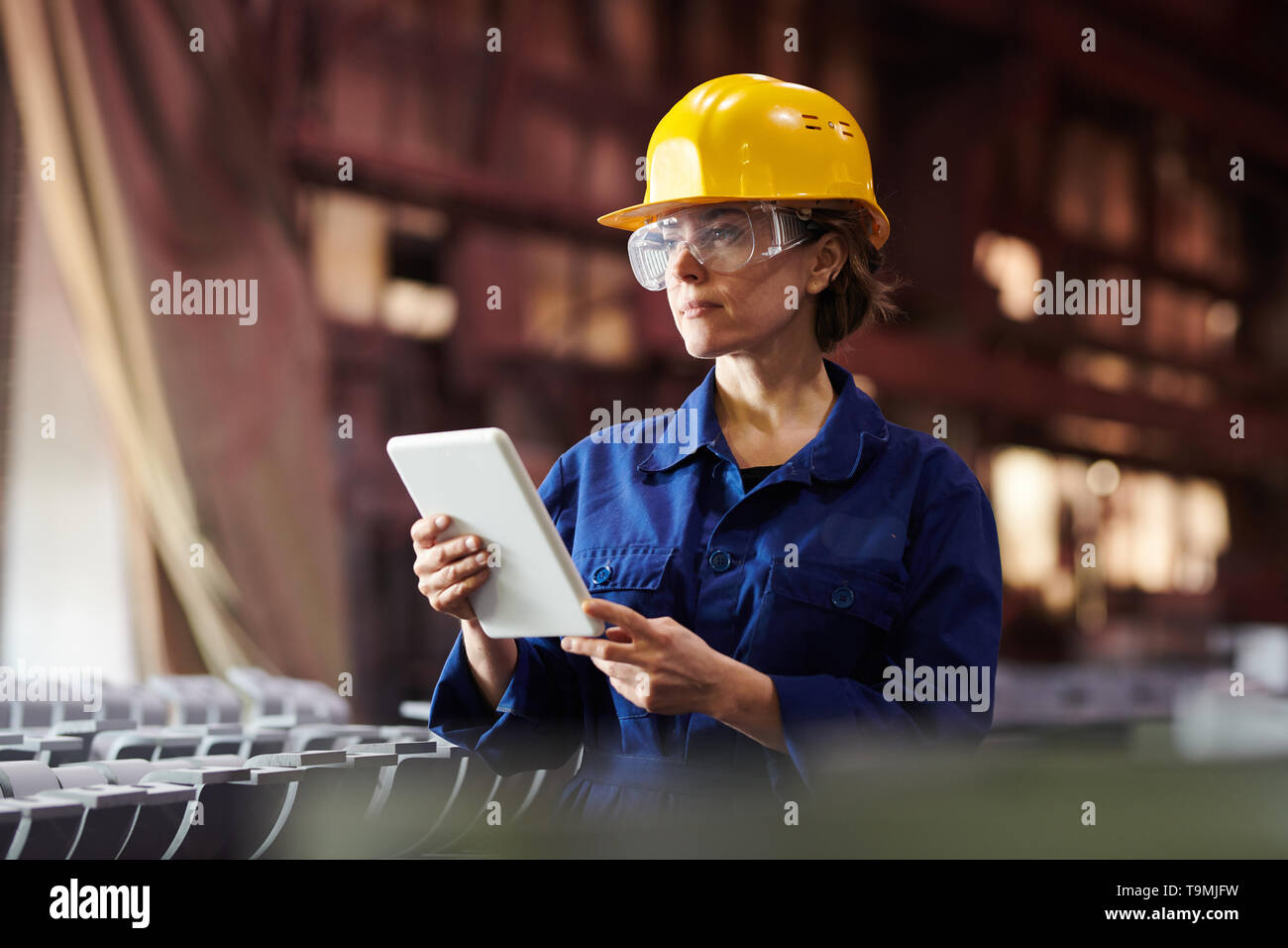 Modern Female Worker Stock Photo - Alamy