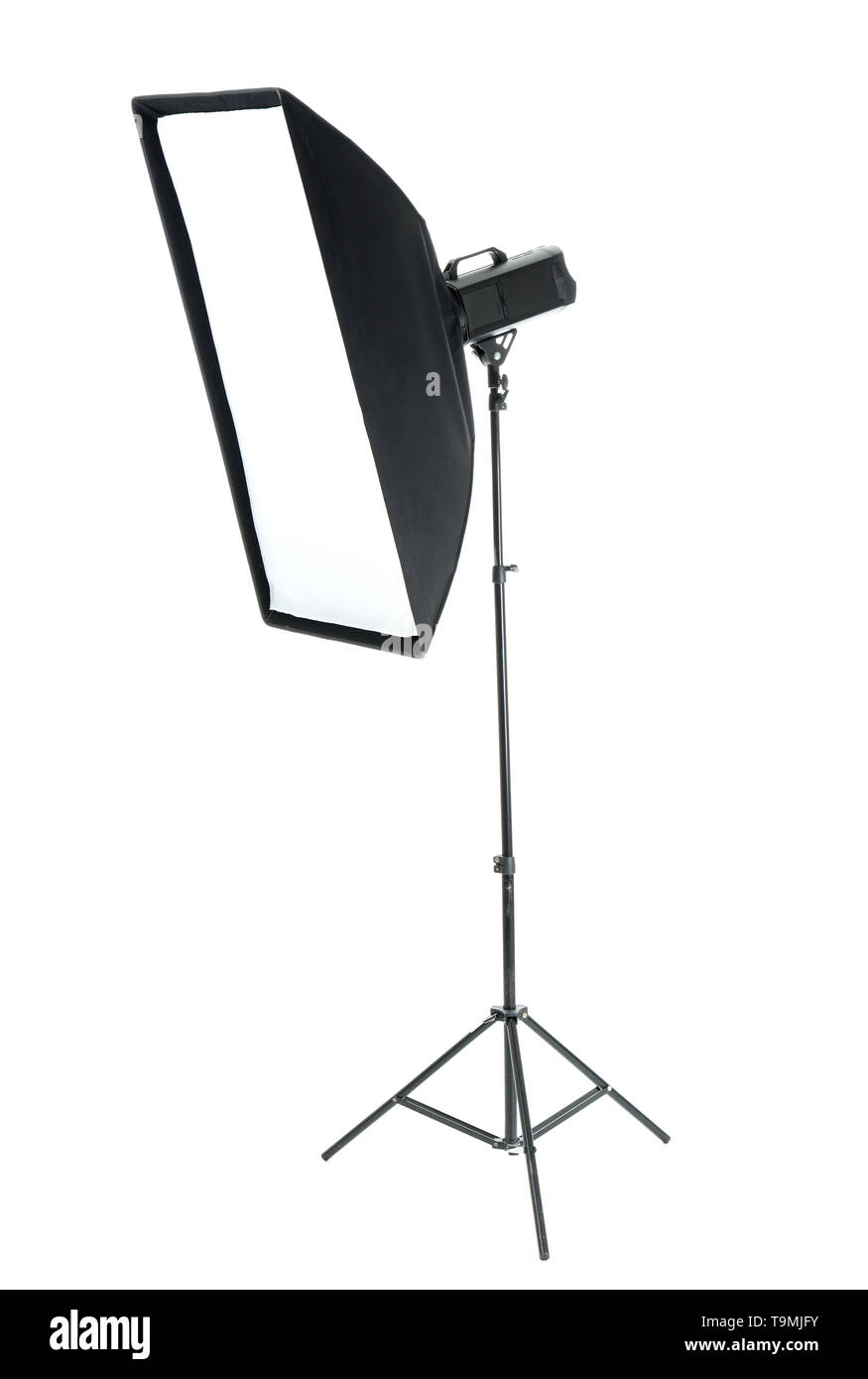 Modern lighting equipment on white background Stock Photo - Alamy