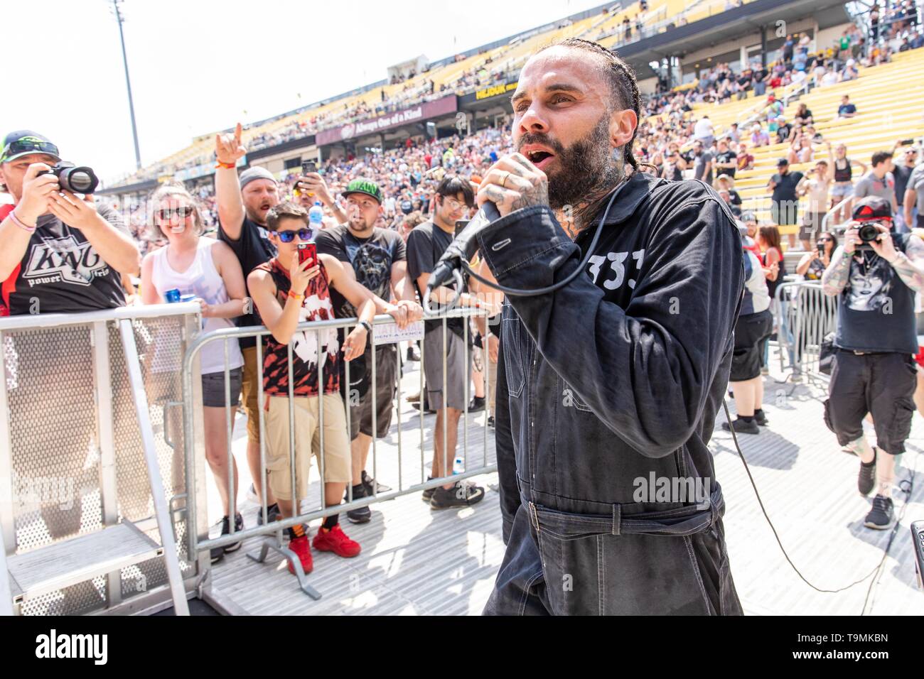 May 18, 2019 - Columbus, Ohio, U.S - JASON AARON BUTLER of Fever 333 ...