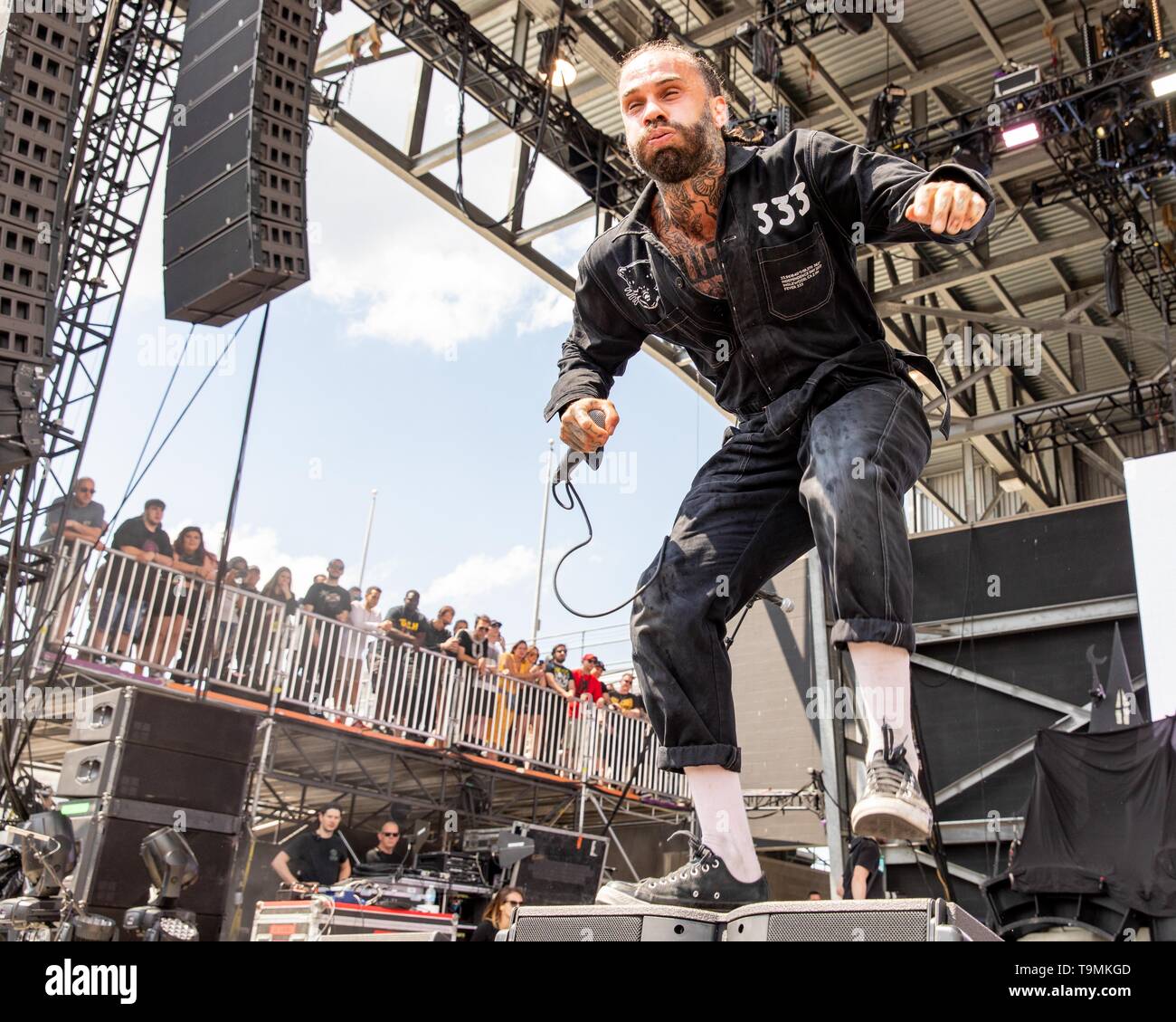 May 18, 2019 - Columbus, Ohio, U.S - JASON AARON BUTLER of Fever 333 ...