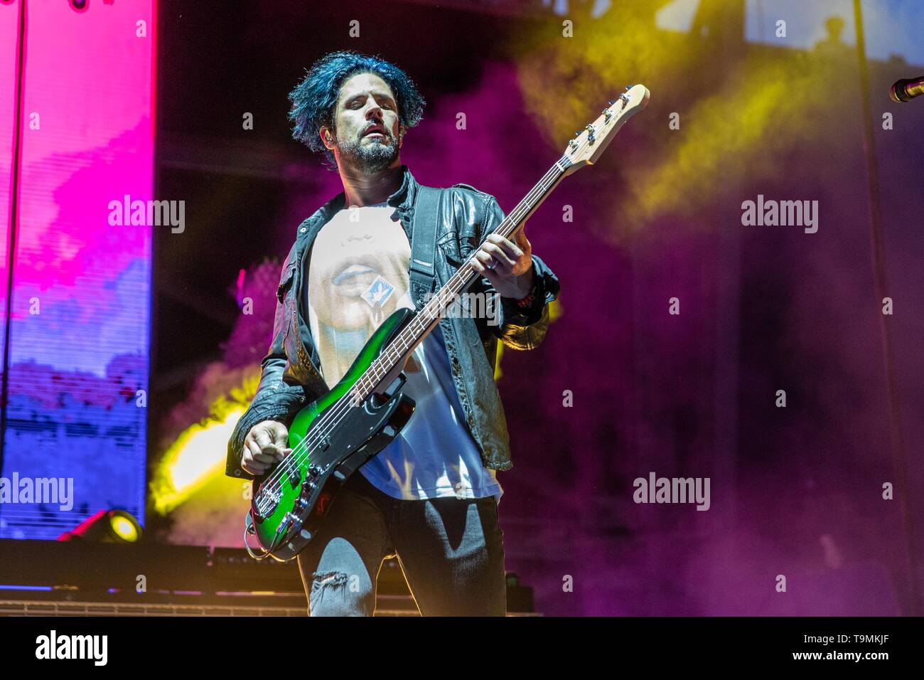 May 18, 2019 - Columbus, Ohio, U.S - TOBIN ESPERANCE of Papa Roach ...