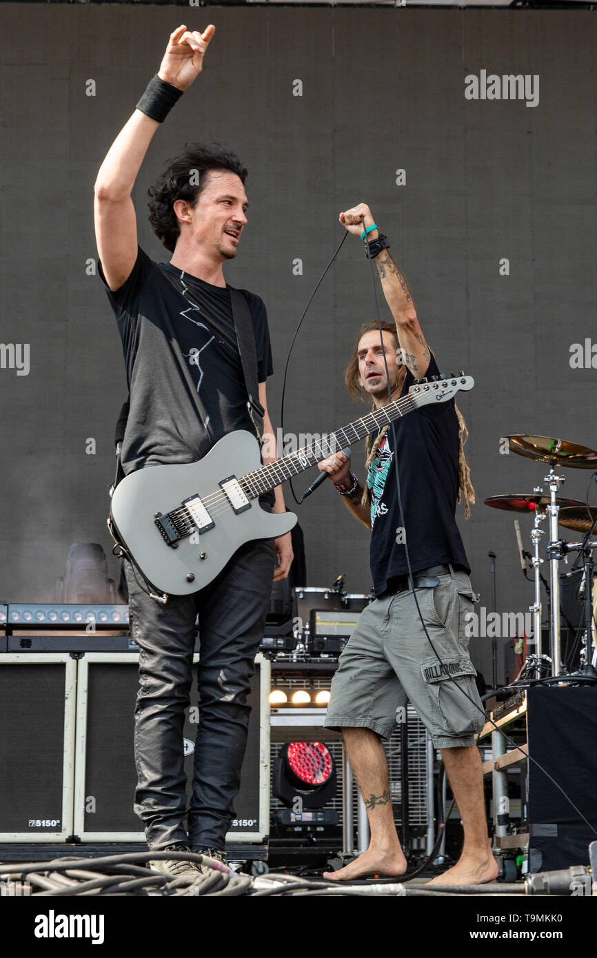 May 18, 2019 - Columbus, Ohio, U.S - JOE DUPLANTIER of Gojira and ...