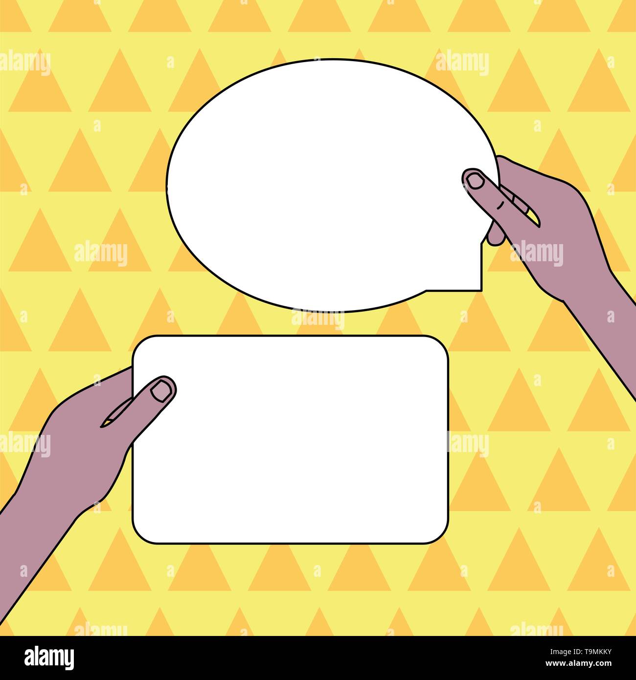 Hands one above the other Stock Vector Images - Alamy