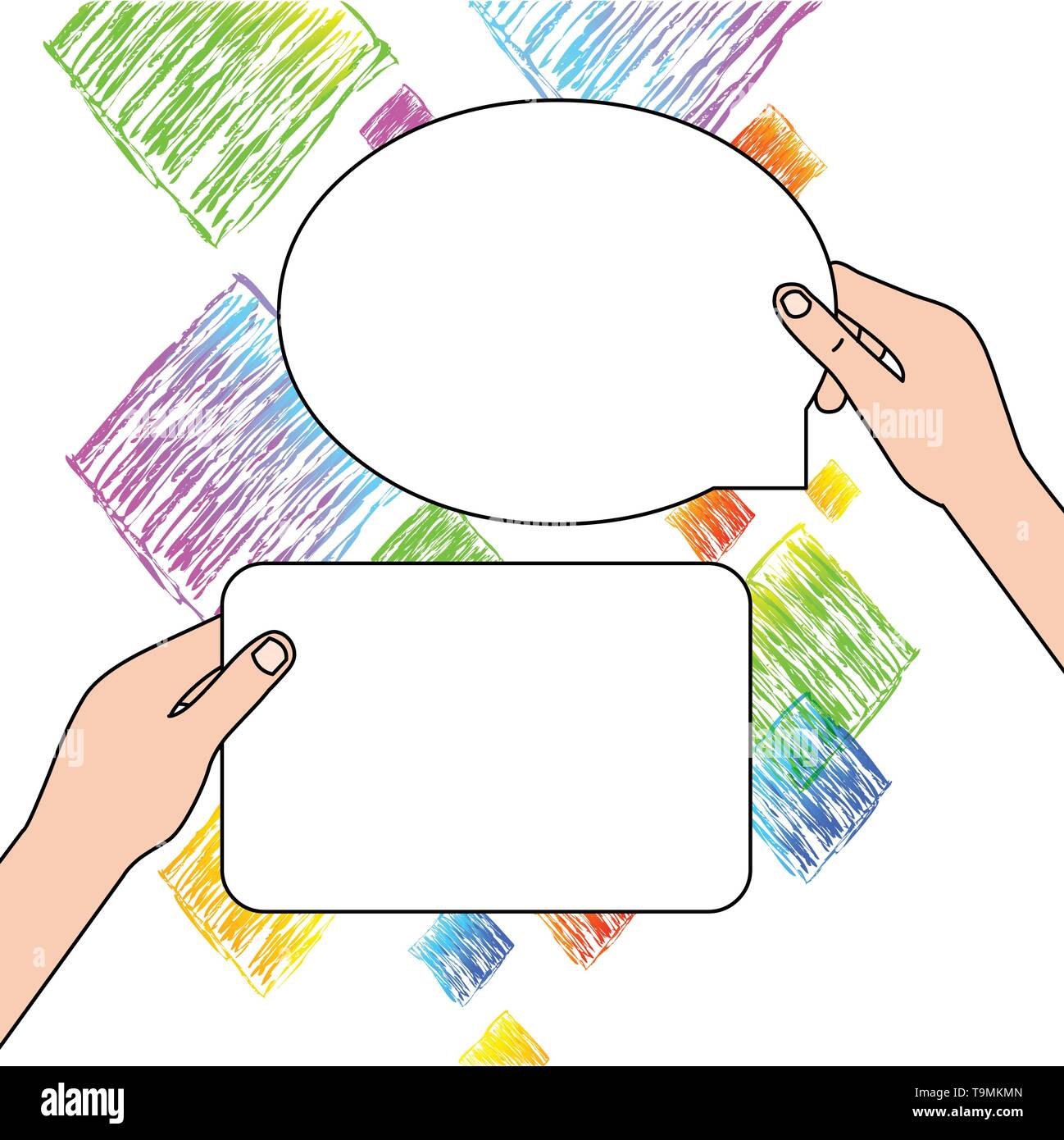 Hands one above the other Stock Vector Images - Alamy