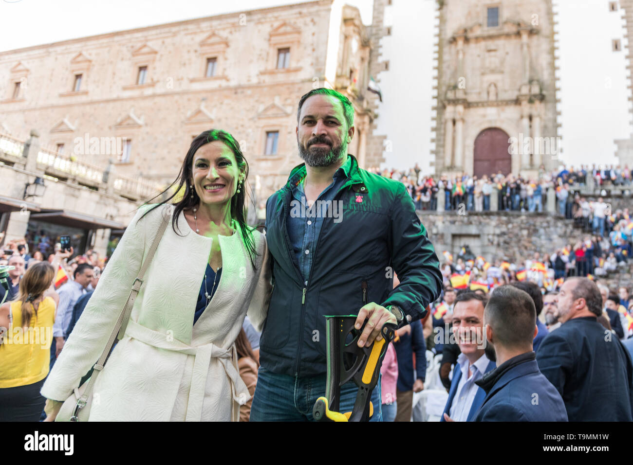 The leader of the far-right Vox party, Santiago Abascal, arrives at the ...