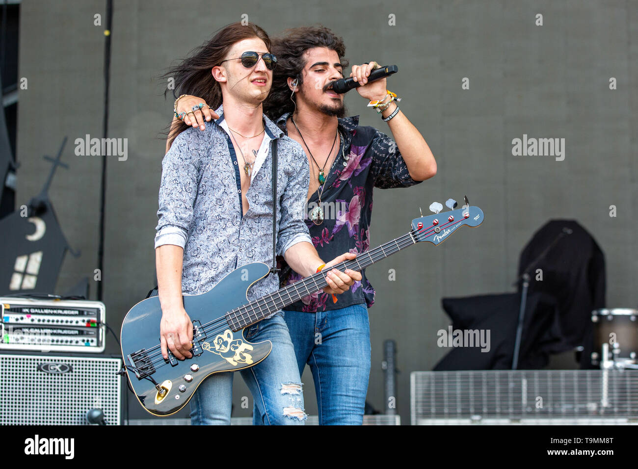 May 18, 2019 - Columbus, Ohio, U.S - NICK FRANTIANNE and EHAB OMRAN of Black Coffee during the ...