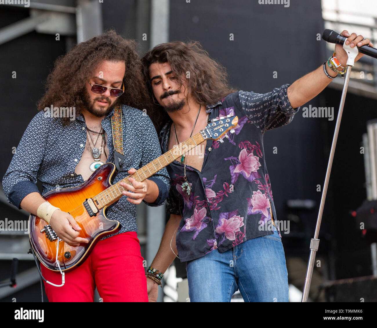May 18, 2019 - Columbus, Ohio, U.S - JUSTIN YOUNG and EHAB OMRAN of Black Coffee during the ...