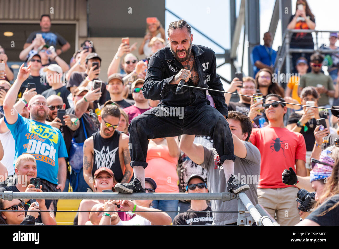 May 18, 2019 - Columbus, Ohio, U.S - JASON AARON BUTLER of Fever 333 ...