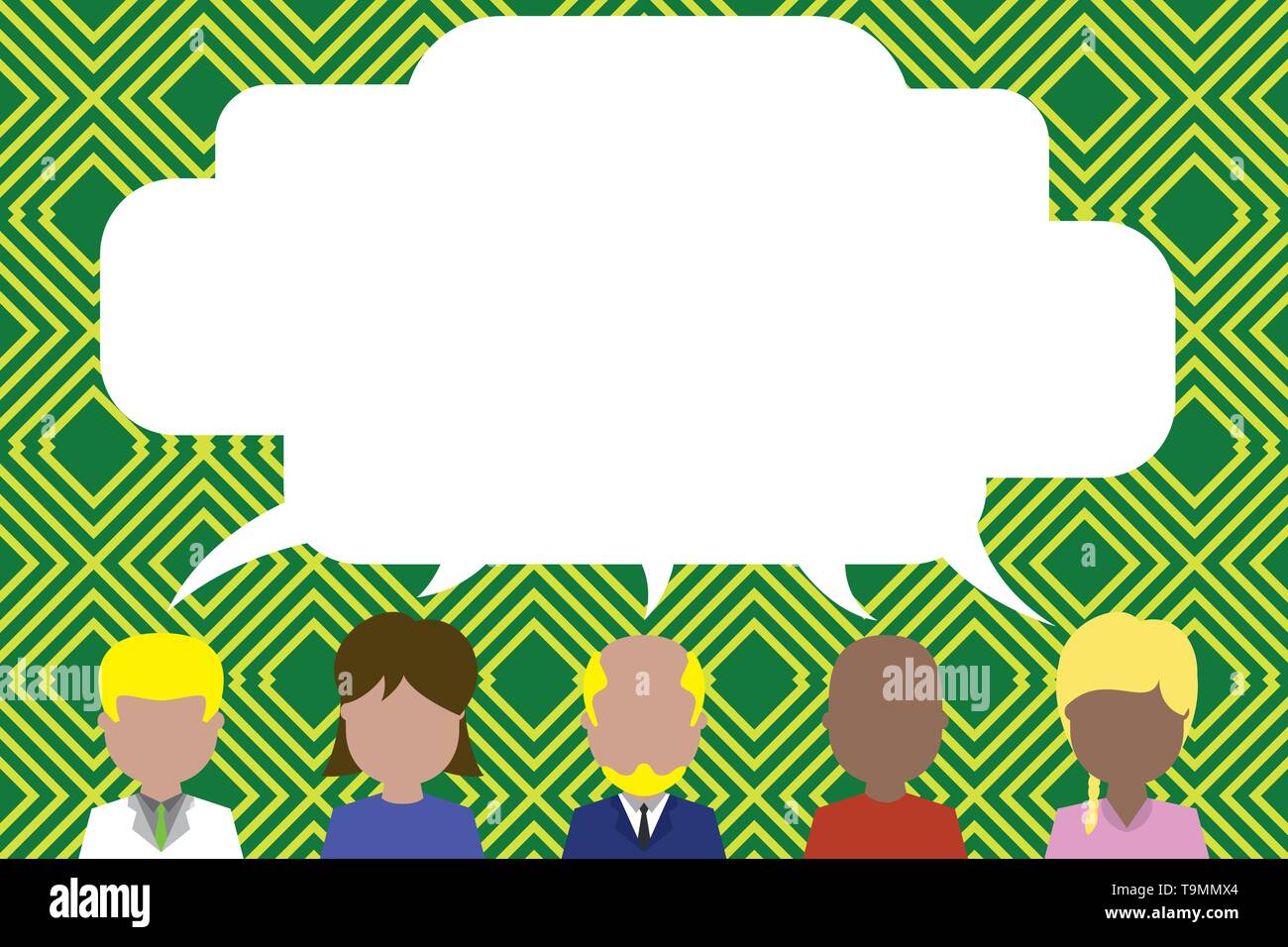 Different race people conversation Stock Vector Images - Alamy