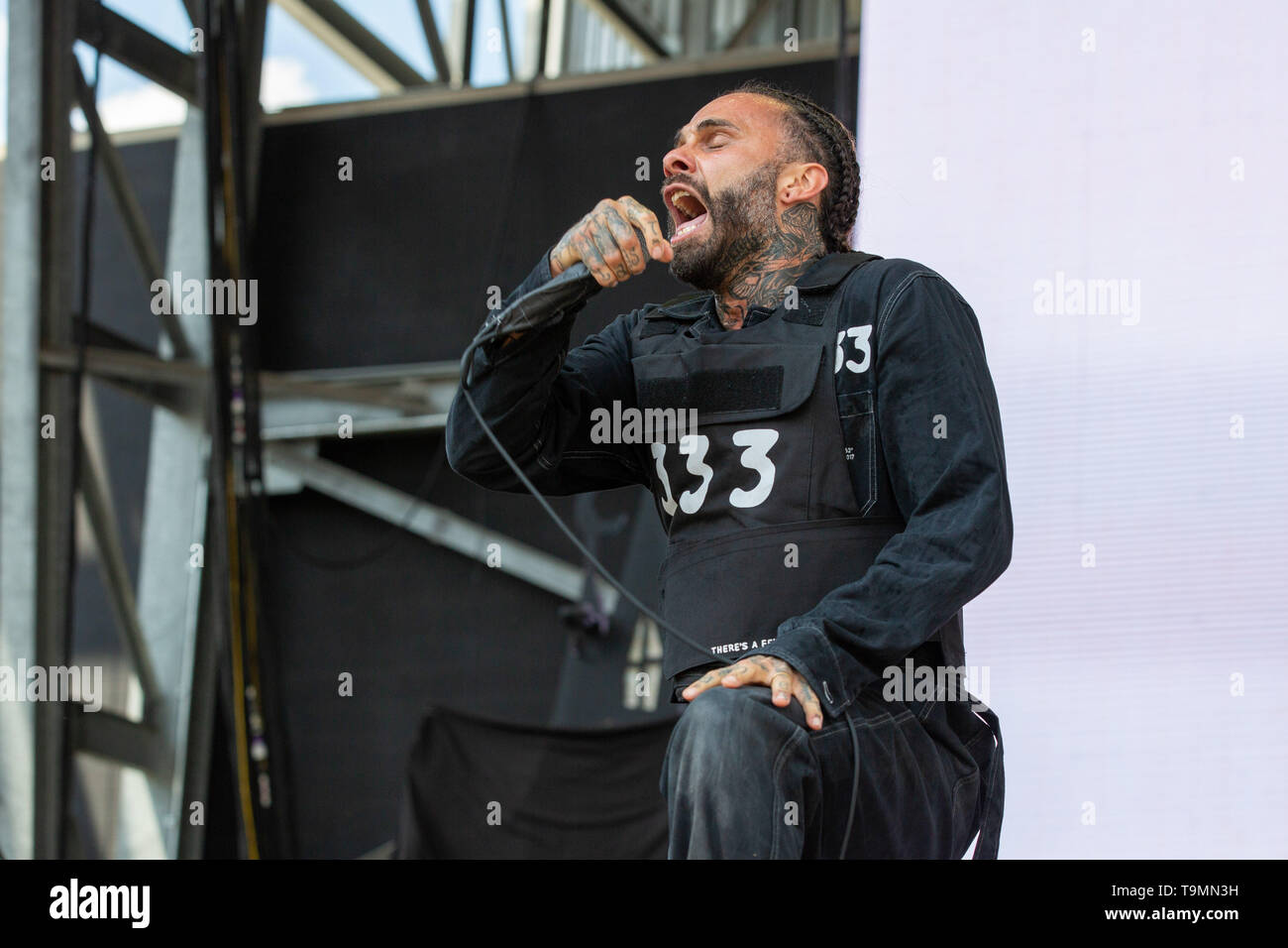 May 18, 2019 - Columbus, Ohio, U.S - JASON AARON BUTLER of Fever 333 ...