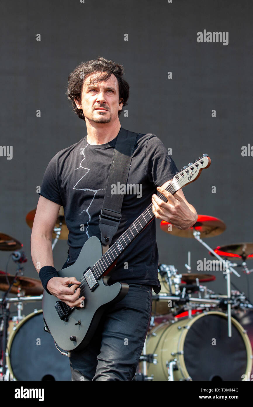 May 18, 2019 - Columbus, Ohio, U.S - JOE DUPLANTIER of Gojira during ...