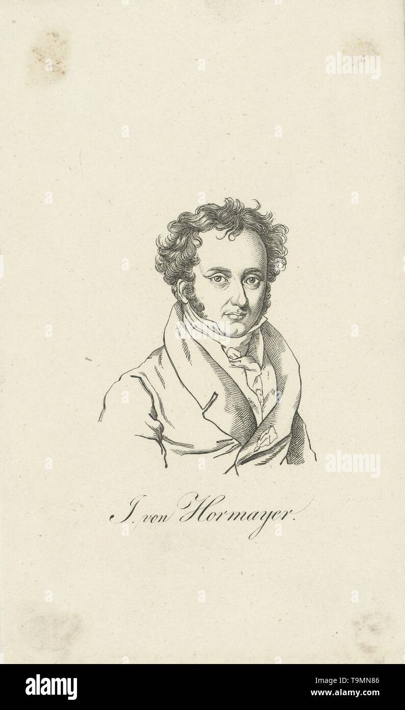 Portrait of Joseph Hormayr, Baron zu Hortenburg (1781-1848). Museum ...