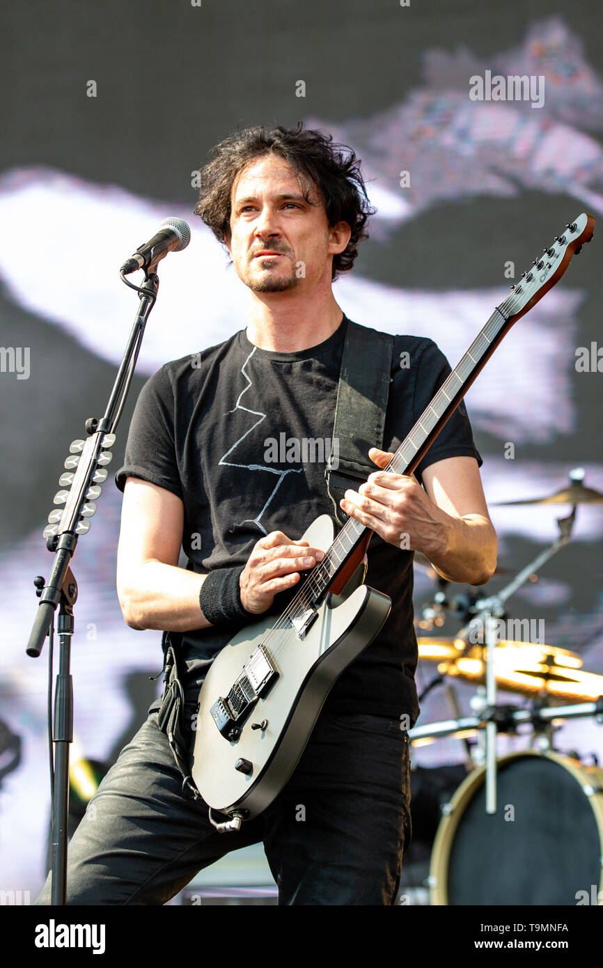 May 18, 2019 - Columbus, Ohio, U.S - JOE DUPLANTIER of Gojira during ...