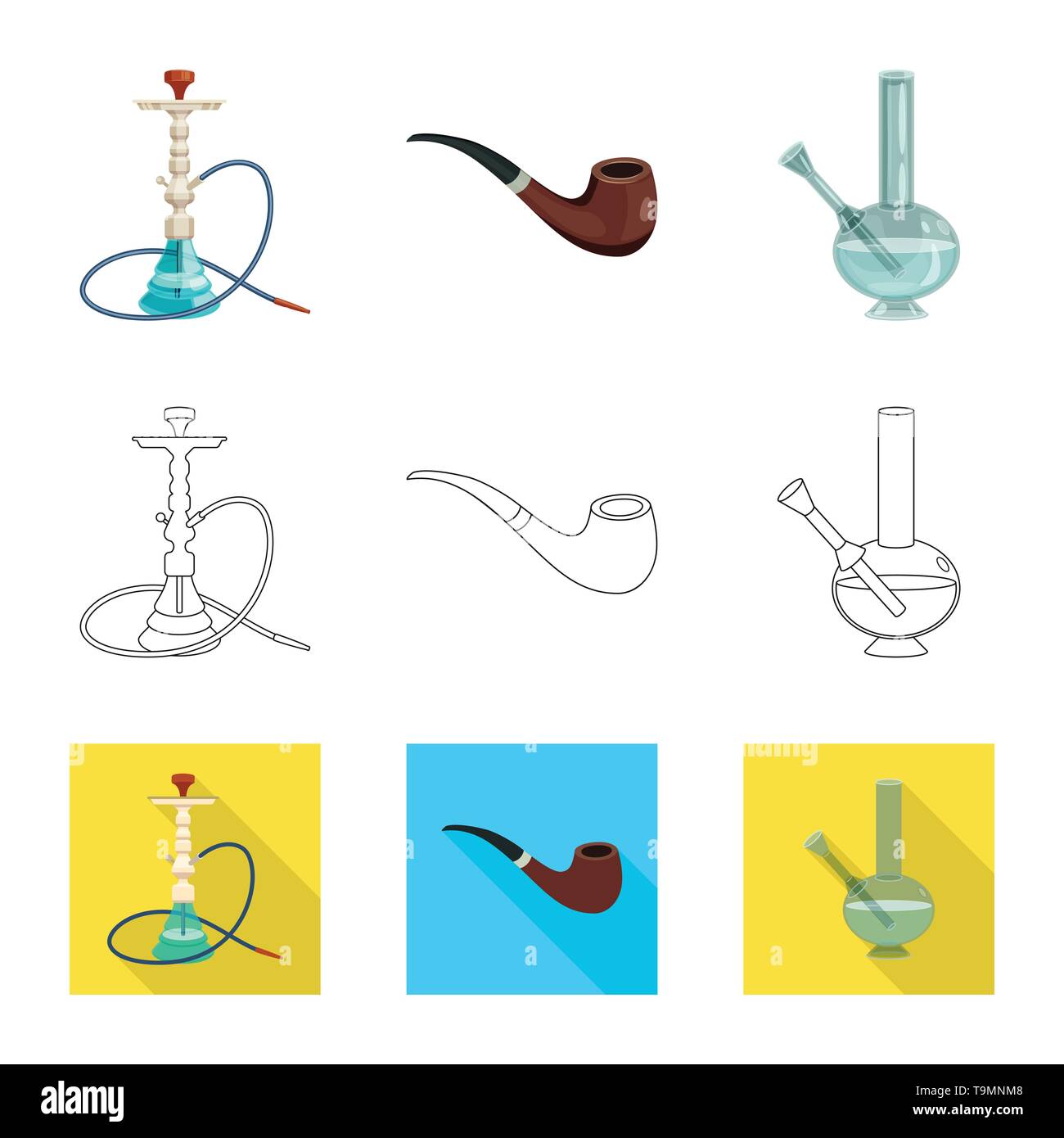 Flask hookah Cut Out Stock Images & Pictures - Alamy