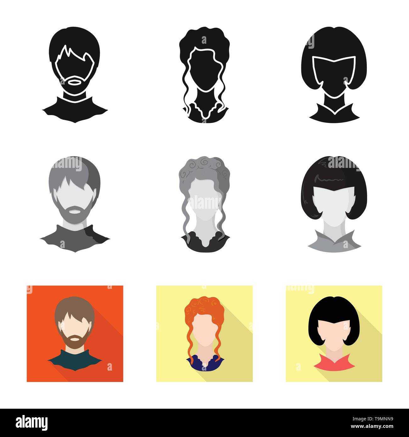Vector illustration of professional and photo icon. Set of professional ...