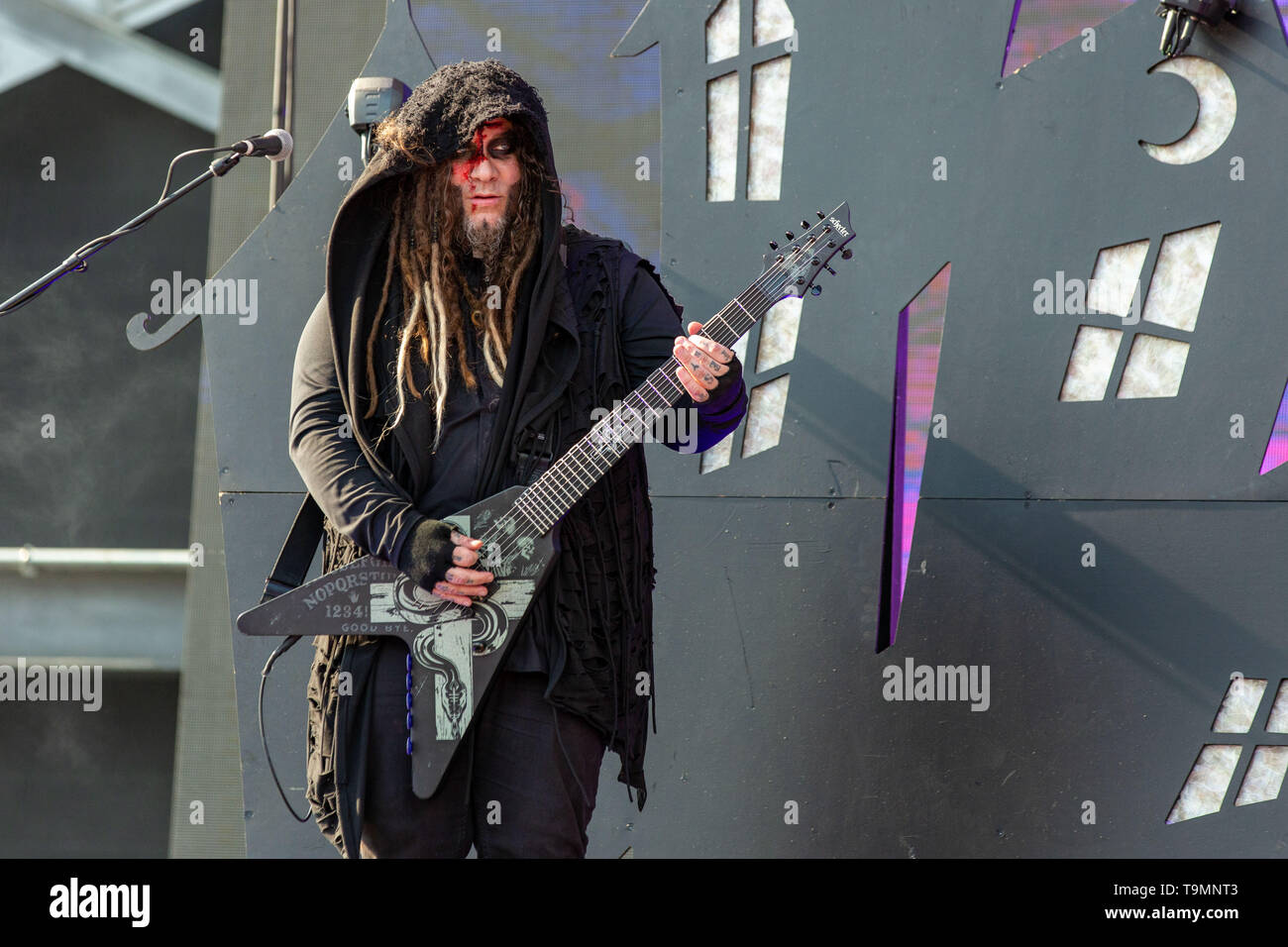 May 18, 2019 - Columbus, Ohio, U.S - CHRIS HOWORTH of In This Moment ...