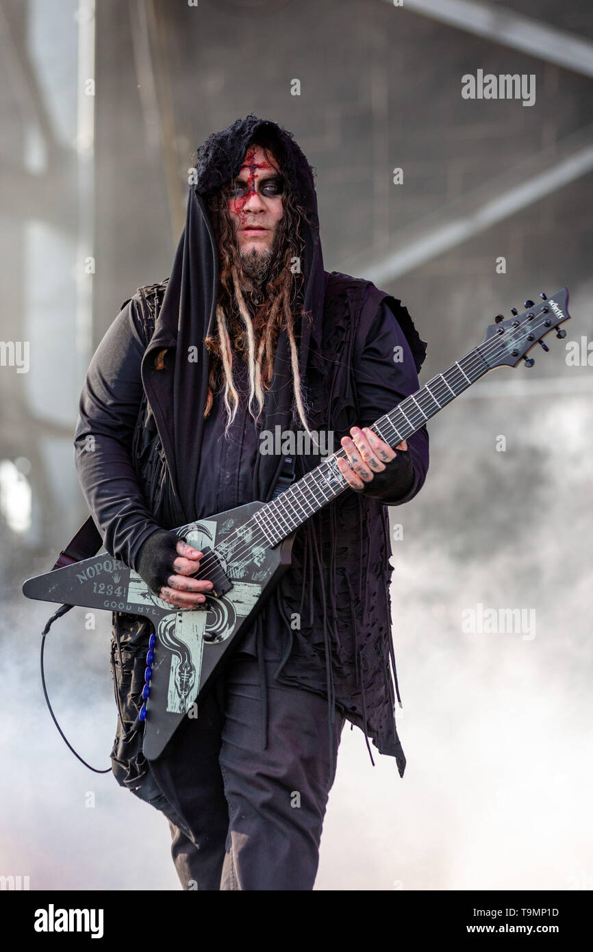 May 18, 2019 - Columbus, Ohio, U.S - CHRIS HOWORTH of In This Moment ...