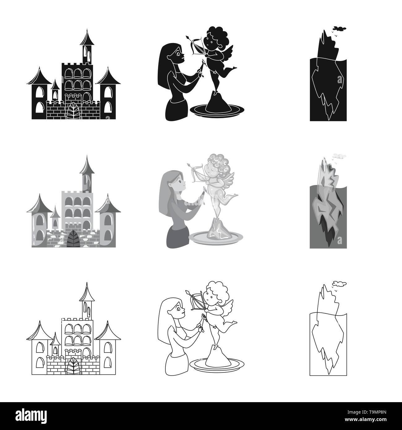 Ice palace iceberg Stock Vector Images - Alamy