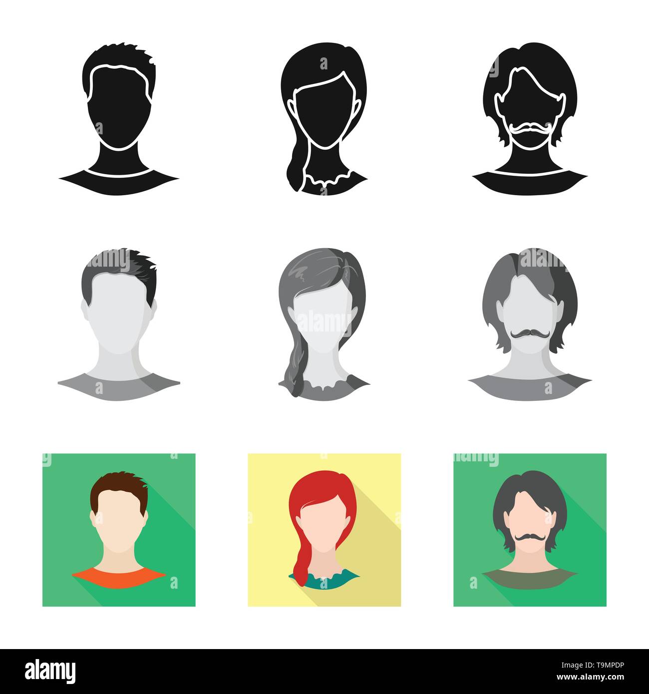Vector design of professional and photo icon. Collection of ...